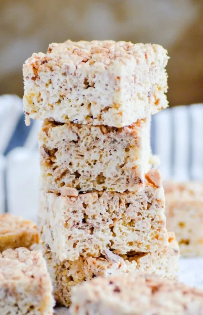 Toffee Doodle Rice Krispie Treats